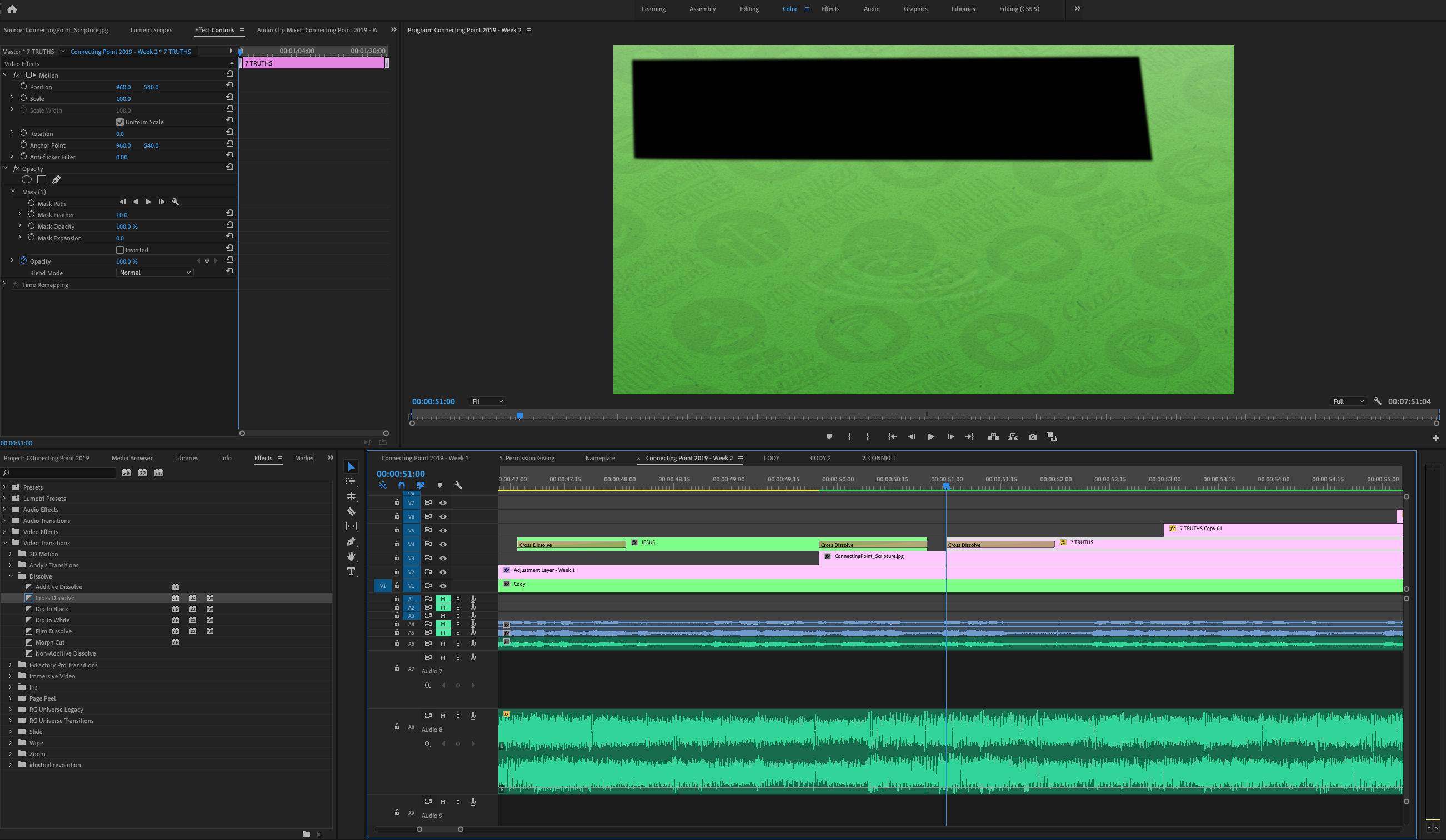 Trying To Cross Dissolve In A Legacy Title Layer W Adobe Support Community 10346019